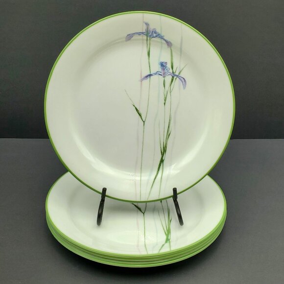 Corelle | Dining | Corelle Shadow Iris Lucheon Plates Corning Purple ...